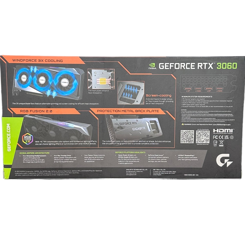 New Brand New & Sealed: Gigabyte GeForce RTX 3060 Gaming OC (12GB ...